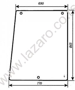 Staklo bocno 868×779 mtz-1221 922-921