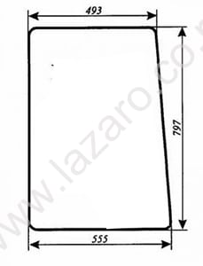 Staklo bocno 795x555x494