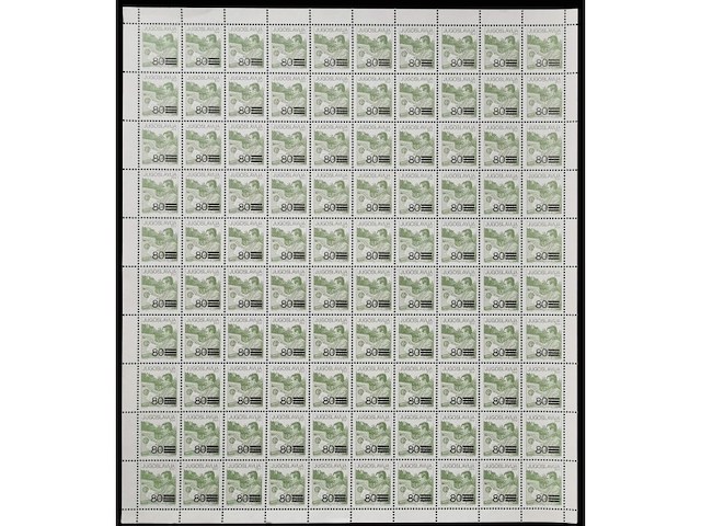 REDOVNA 80/60 DIN. 1987 TABAK