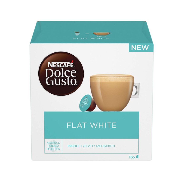 Nescafé dolce gusto kapsule flat white  kafa 16 kapsula/ 16 napitaka