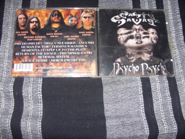 Nasty Savage ‎– Psycho Psycho CD Crook`D Records USA