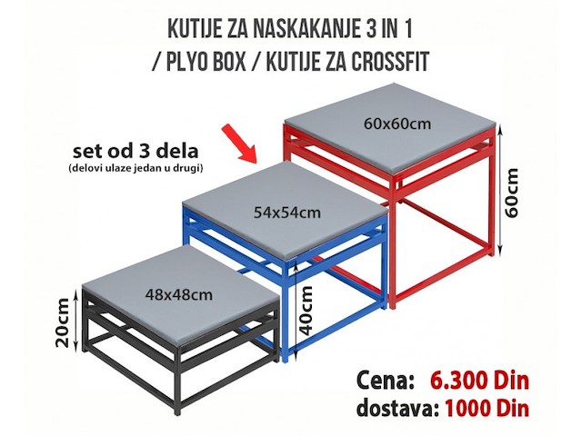 Kutija za naskakanje 40cm / Plyo Box / Kutije za Crossf