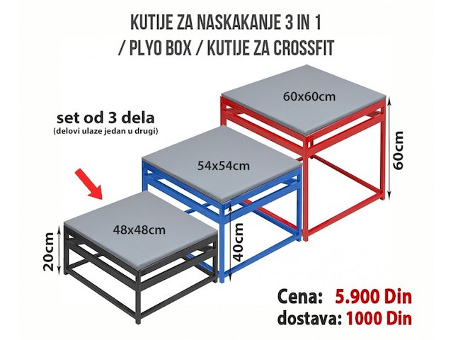 Kutija za naskakanje 20cm / Plyo Box / Kutije za Crossf