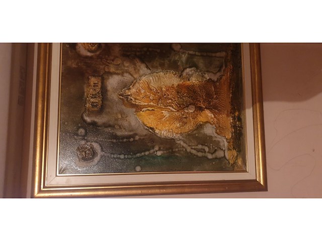 Slika ulje na platnu 75×65cm zlatni ram