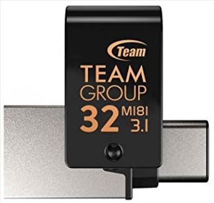TeamGroup 32GB M181 USB 3.1 + Type C BLACK TM18133