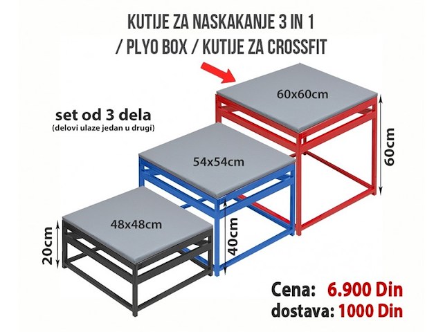 Kutija za naskakanje 60cm / Plyo Box / Kutije za Crossf