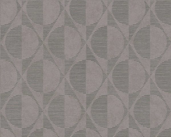 A.S. Création Wallpaper «Graphics, Beige, Black, Brown, Grey» 374785