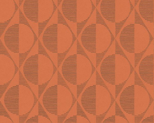 A.S. Création Wallpaper «Graphics, Black, Orange» 374784