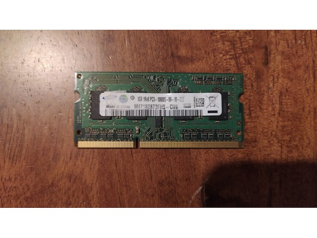 Ram memorija 1GB DDR3 , Samsung , 1333MHZ