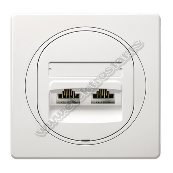 UTP PRIKLJUČNICA 2xRJ45 CAT 5E E614.00 BELA EON