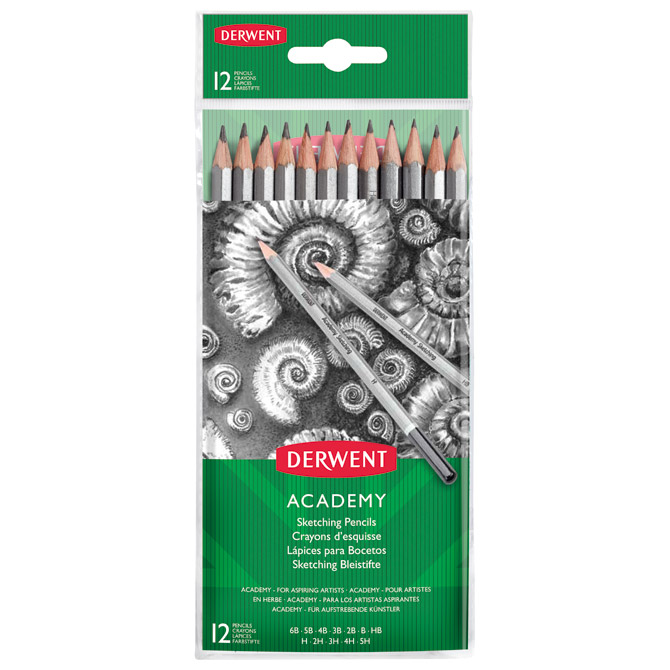 Olovka grafitna 5H-6B Academy pk12 Derwent 2300412 blister