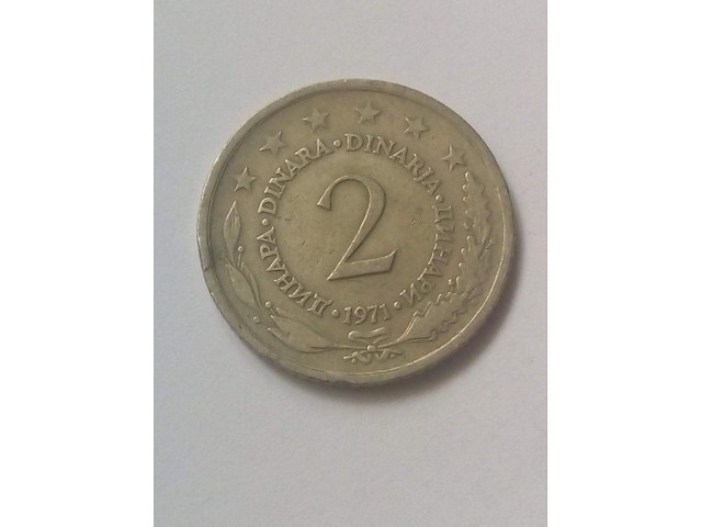 2 Dinara 1971.g - SFRJ -