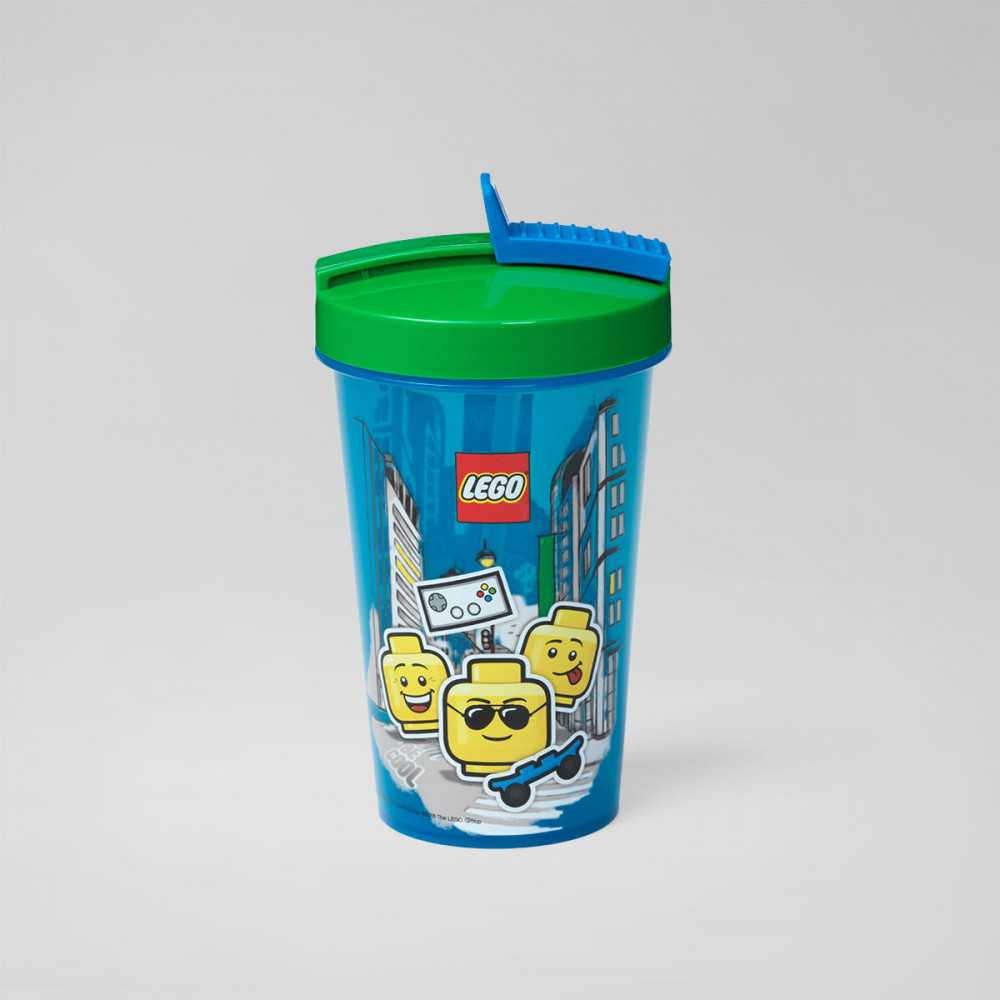 LEGO čaša sa poklopcem i slamkom: Dečak