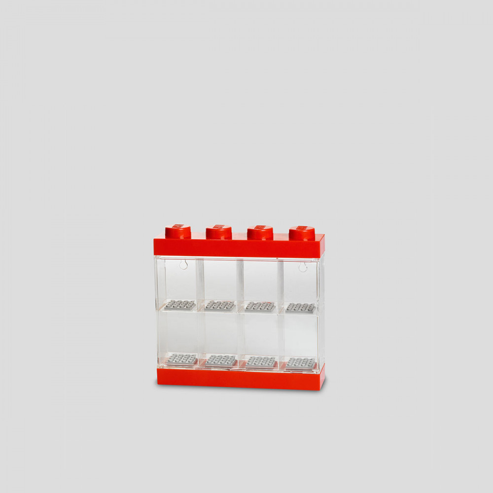 LEGO izložbena polica za 8 minifigura: Crvena
