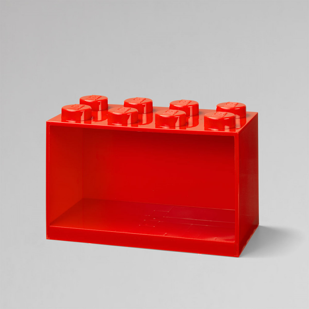 LEGO polica u obliku kocke (8), crvena