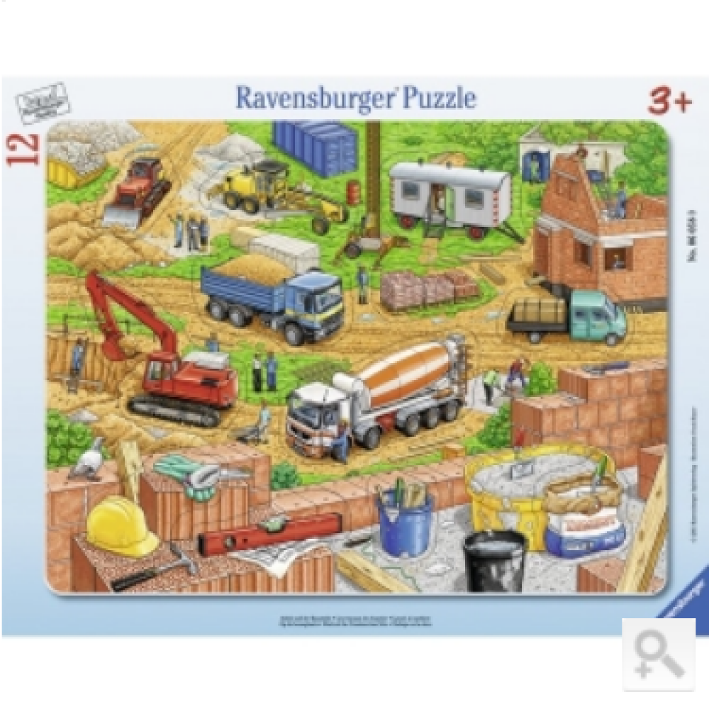 RAVENSBURGER puzzle - mašine na gradilištu RA06058