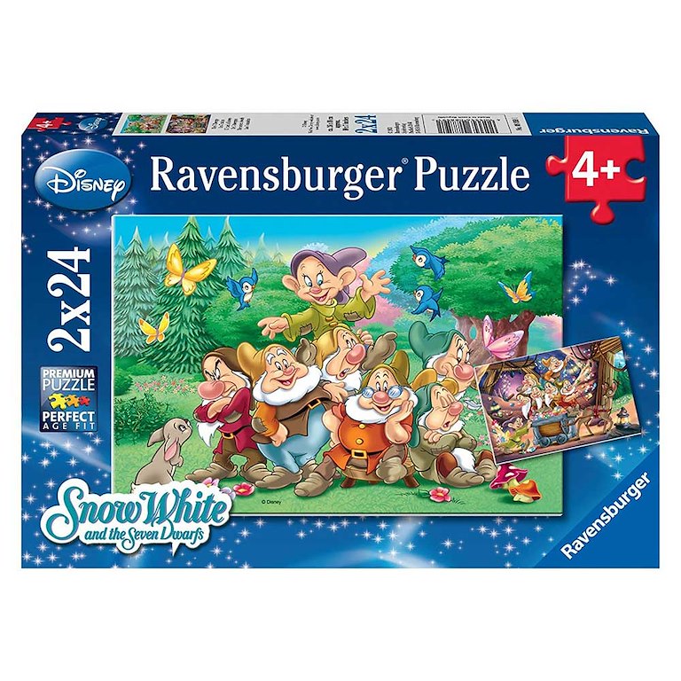 RAVENSBURGER puzzle - Snežana i 7 patuljaka RA08859