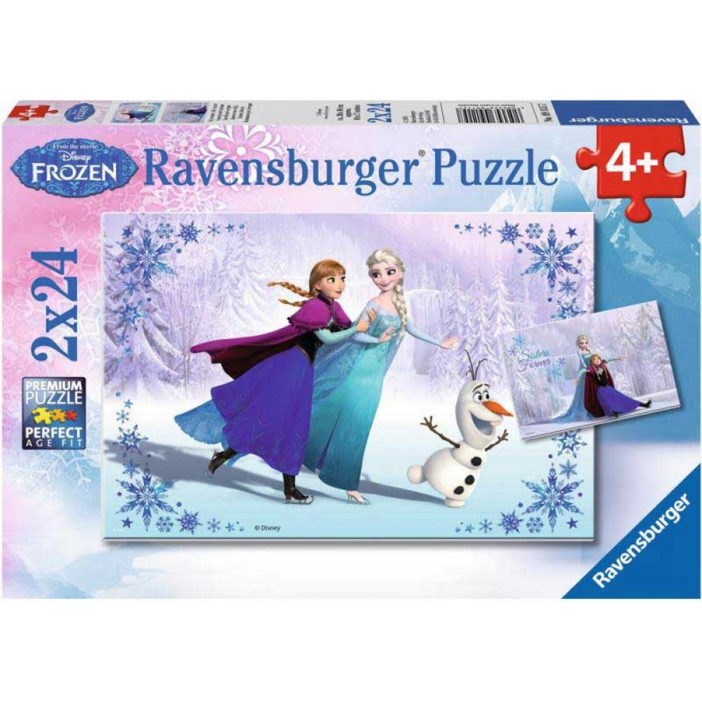 RAVENSBURGER puzzle - Frozen klizaju RA09115