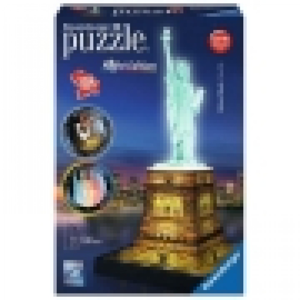 Ravensburger 3D puzzle (slagalice) - Statua Slobode nocno izdanje RA12596