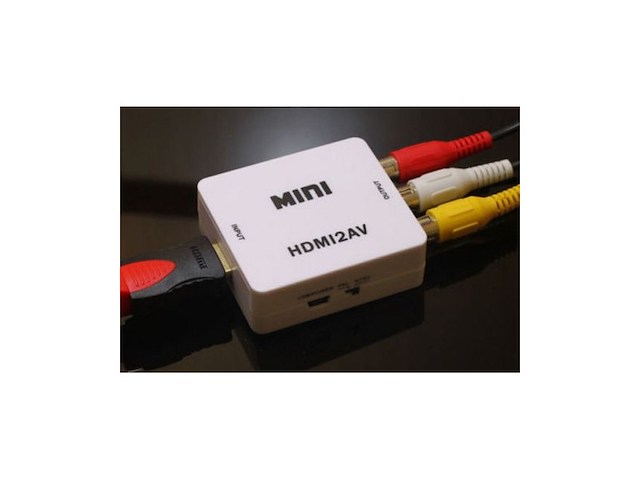 Hdmi na AV činč kompozitni rca adapter konverter