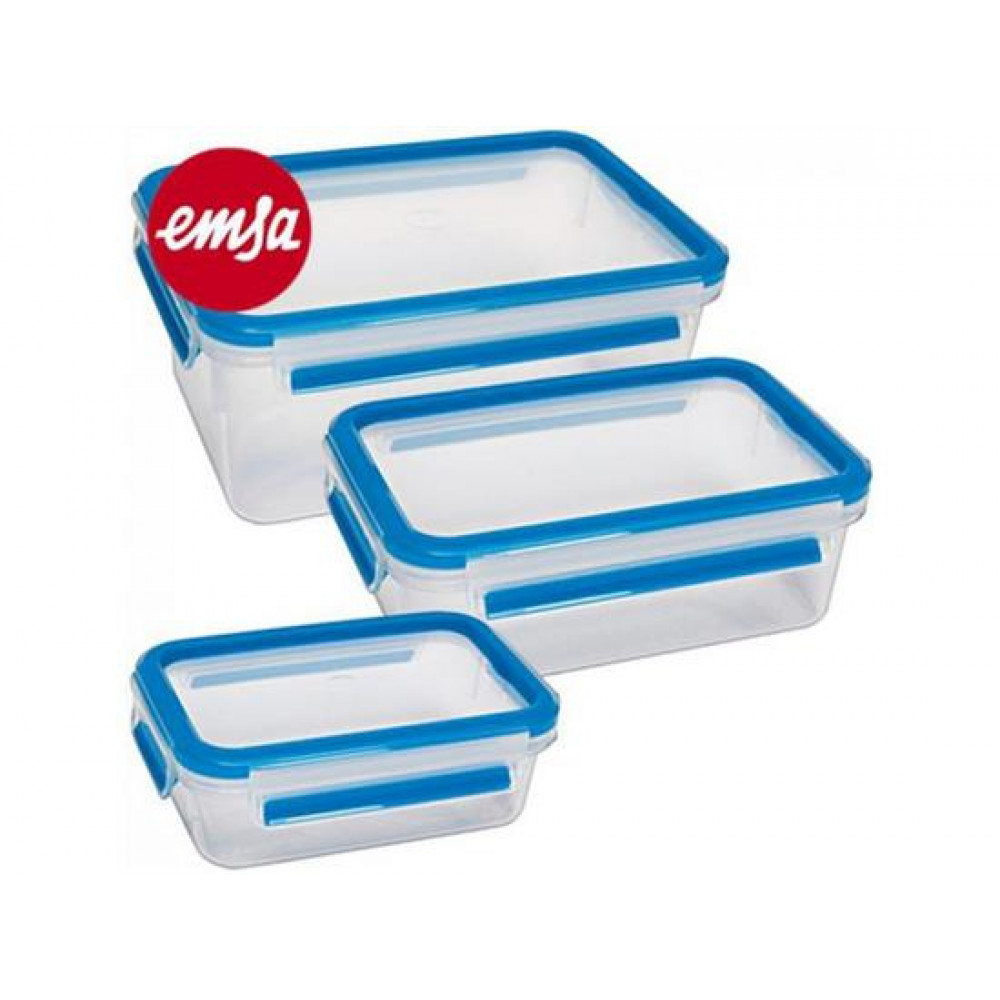 EMSA/TEFAL set plastičnih posuda CLIP&CLOSE K3028912