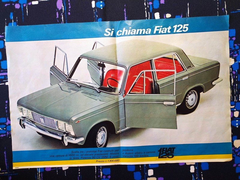 FIAT 125 poster 60.s