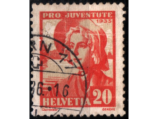 kt382i  01.dec1935  Helvetia  Mi289(-o-)1/4