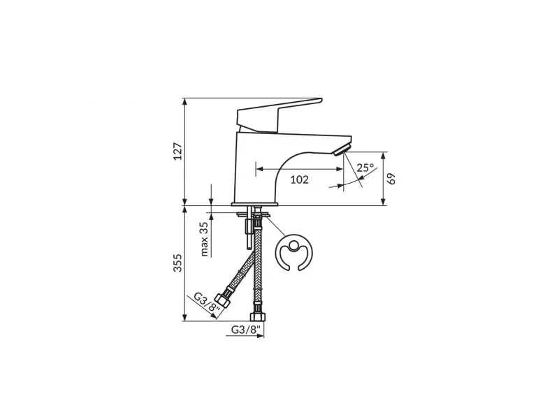 Rosan Smart Baterija Za Lavabo M Ja302001