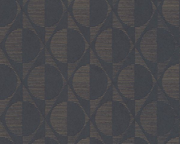 A.S. Création Wallpaper «Graphics, Black, Gold, Metallic» 374781