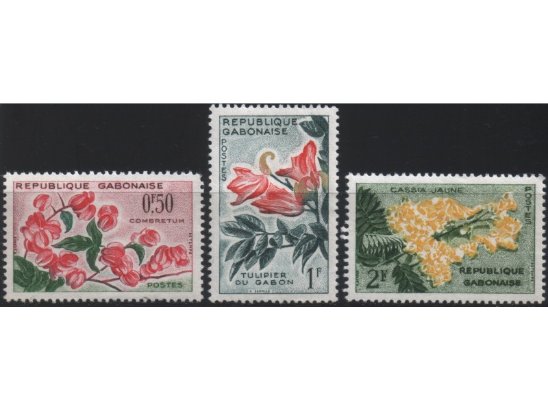 kt368m 04.jun1961 GabonR Mi160-5 ** 3/6