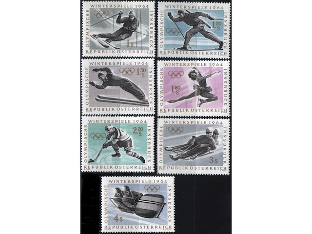 kt387h  11.nov1963  Austrija  Mi1136-42 **