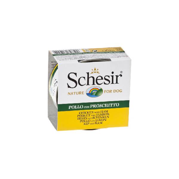 Schesir Adult dog piletina i šunka - 150gr