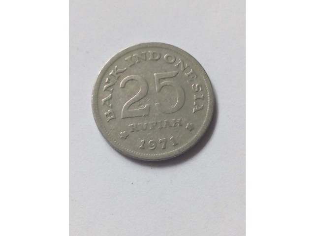 25 Rupiah 1971.g - Indonezija -