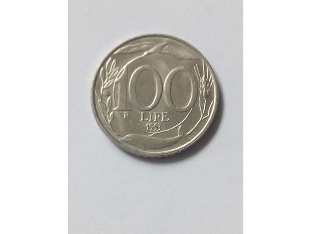 100 Lira 1993.g - Italija - Životinja Delfin - Ptica -