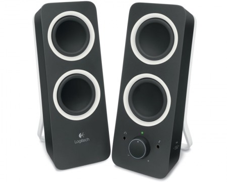 Logitech Z200 Stereo Speakers, 2.0 System, Midnight Black