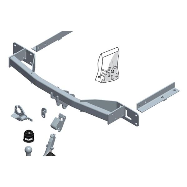 Auto kuka BRINK 532800 odvojiva dijagonalno Opel Meriva Bma