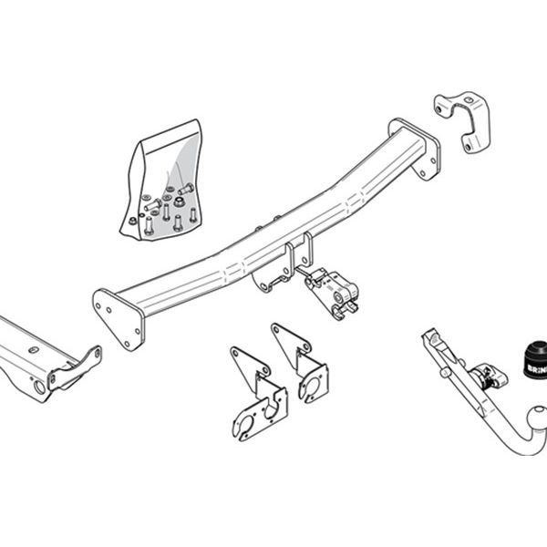 Auto kuka BRINK 424800 odvojiva dijagonalno Land Rover FreELANder Bma