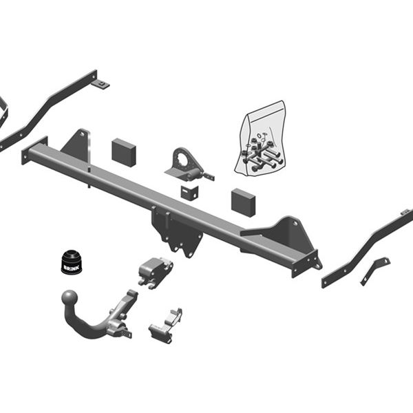 Auto kuka BRINK 526400 odvojiva dijagonalno Fiat Doblo Bma