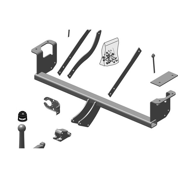 Auto kuka BRINK 494400 odvojiva horizontalno Daihatsu Materia 2/4wd Bm2