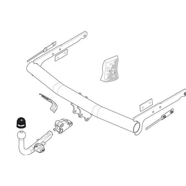 Auto kuka BRINK 488700 odvojiva dijagonalno Ford Mondeo Hb Bma