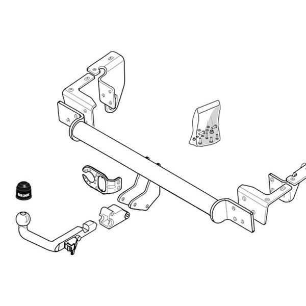 Auto kuka BRINK 408900 odvojiva horizontalno Toyota Rav4 Bm2