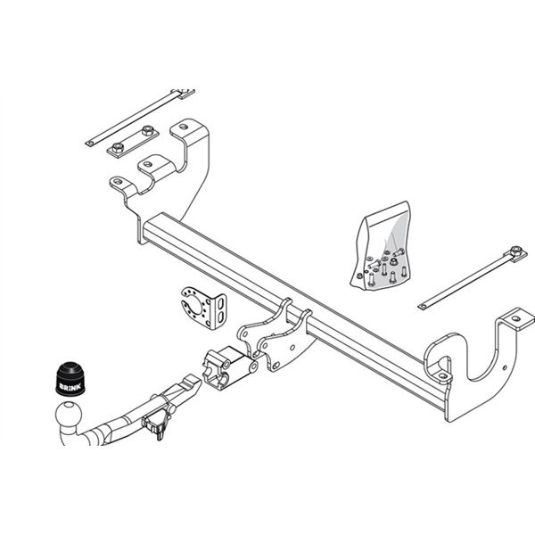 Auto kuka BRINK 455900 odvojiva horizontalno Suzuki Jimny Bm2