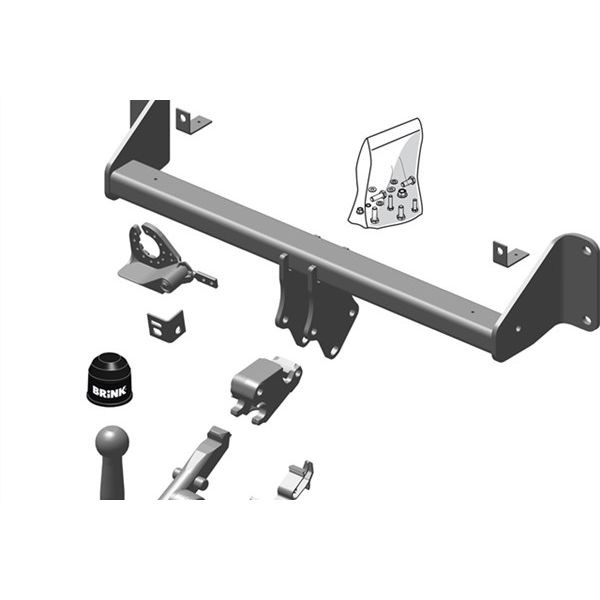 Auto kuka BRINK 549600 odvojiva dijagonalno Bmw 1-Seria Bma