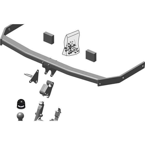 Auto kuka BRINK 524500 odvojiva dijagonalno Škoda Yeti Bma