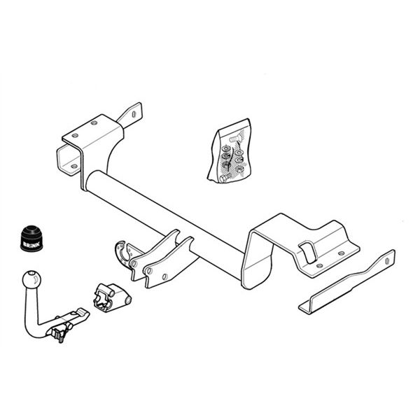 Auto kuka Tojota Yaris Verso BRINK 301900 - horizontalno odvojiva (EU-4)