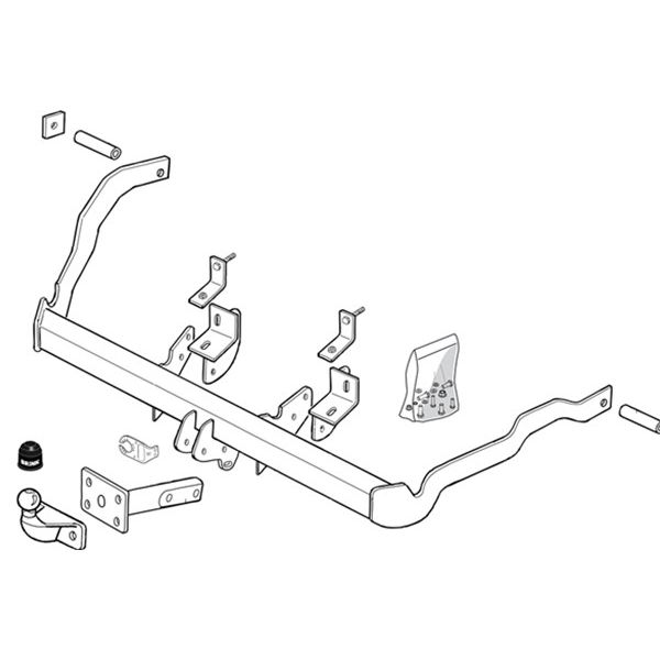 Auto kuka BRINK 408600 na prirubnici Renault Kangoo 2f