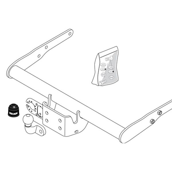 Auto kuka BRINK 426900 na prirubnici Vw Transporter T5 2f