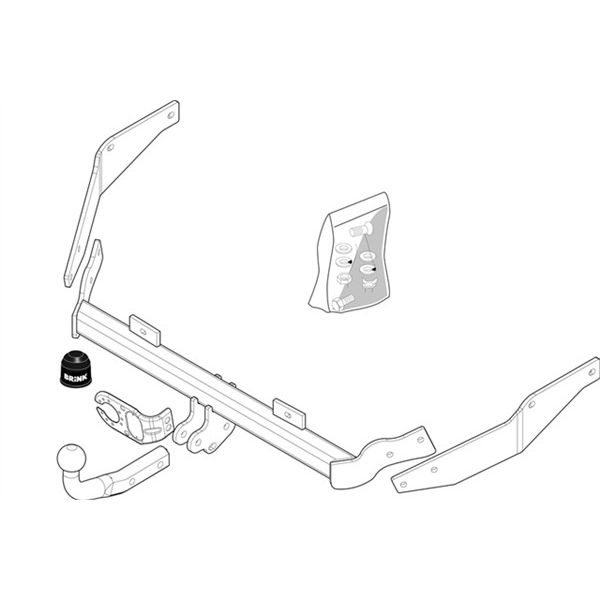 Auto kuka Citroen Berlingo/Peugeot Partner BRINK 268600 - fiksna (EU-3)