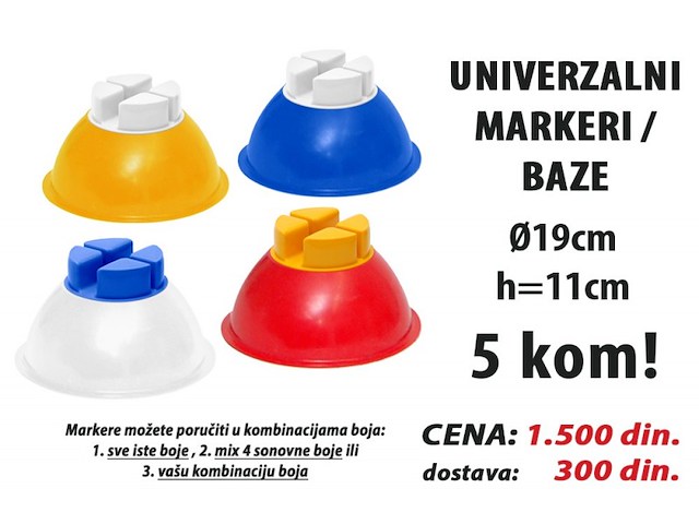 Univerzalni markeri za obeležavanje terena 10 kom.