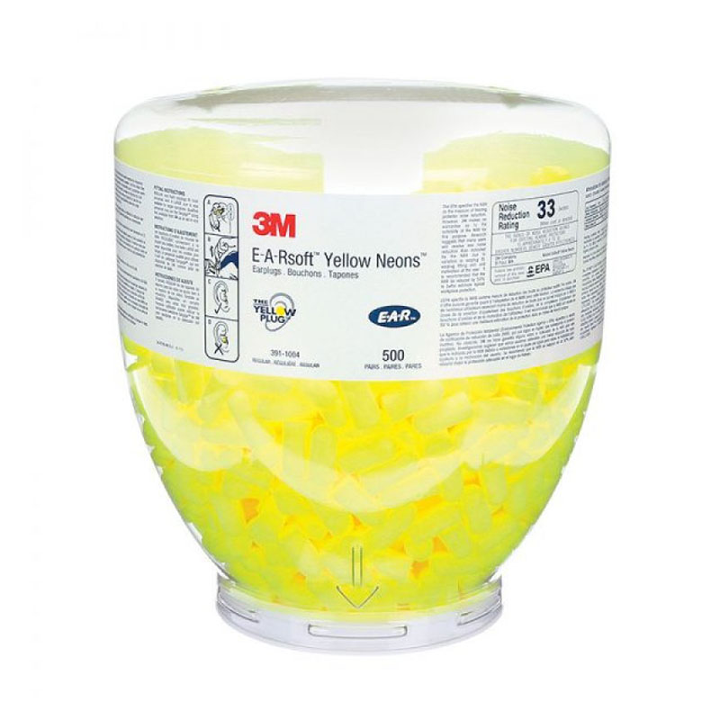 KONTEJNER NAPUNJEN SA ČEPIĆIMA 3M EAR SOFT NEON